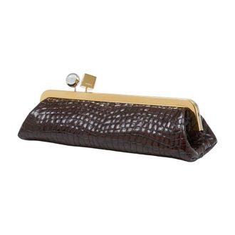 Jacquemus Womens La Pochette Salon - Jacquemus Cotton Brown Goatskin Bags Shoulder-Hobo-Bags