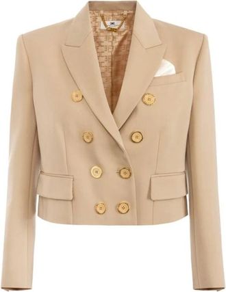 Elisabetta Franchi Damen, Jacken, Gelb, XSGröße