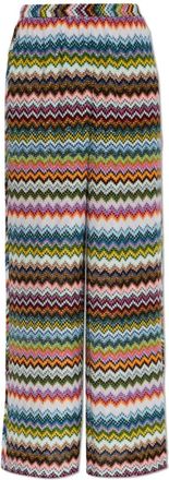Missoni Femme, Pantalons, Multicolore, Taille: 36 FR Pantalon &agrave; jambes larges