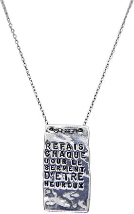 Serge Thoraval Sautoir Serment Large Argent