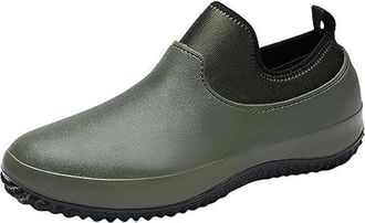 Generic Bottes en caoutchouc pour homme femme de travail imperm&eacute;ables Protection contre les claboussures courtes Couleur unie Facile d&eacute;sinfecter avec Finition