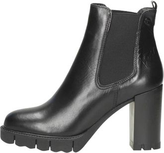 Tamaris Femme, Chaussures, Noir, Taille: 42 EU Enkellaarsjes Hak