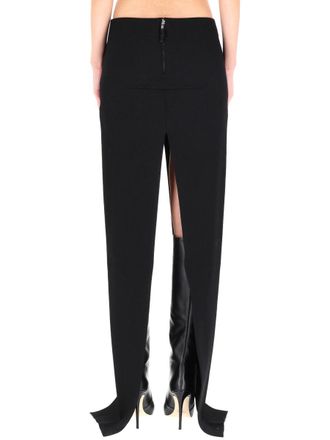 Rick Owens Center-Slit Wool Skirt - Black