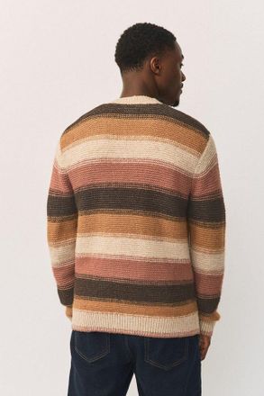 Next Rundhalspullover Gestreifter Regular Fit Rundhalspullover (1-tlg)