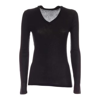 Majestic Filatures Schwarze T-Shirts und Polos- Hergestellt in Portugal - - Tops - Damen - Schwarzk - L