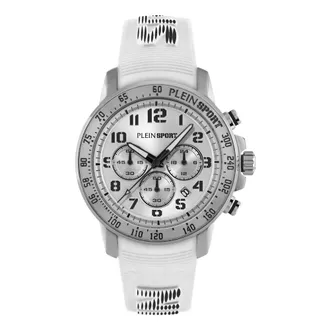 Plein Sport Homme, Sport, Blanc, Taille: ONE Size Montre Chronorace