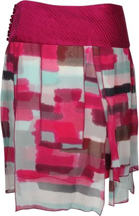 Diane Von Fürstenberg minijupe à imprimé géométrique - Rose