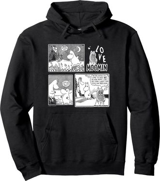 Moomin Love Comic Moomintroll rettet Snorkmaiden Pullover Hoodie
