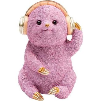 Kare Design Design Spardose Party Sloth, Lila, 19cm Höhe, Sparschwein, Faultier Motiv, Handgearbeitet, Wohnzimmer
