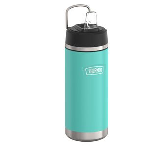 Thermos ICON Kids Trinkflasche 0,53l, t&uuml;rkis, seafoam, 12h kalt, Trinkflasche aus Edelstahl, Isoliertrinkflasche mit Flip-Strohhalm, sp&uuml;lmaschinenfest, BPA-fr
