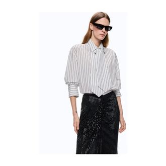 Pinko Pinko - Chemise oversize - Femme - Blouses et Chemises - Blanc - Taille: 40 FR
