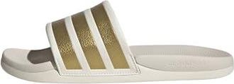 adidas Femme ADILETTE COMFORT 2.0 SLIDES, off white/gold met./chalk white, 40.5 EU
