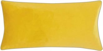 Pad Kissenhülle, Kissenbezug - Elegance - Samt - Polyester - Farbe: gelb - 25 x 50 cm