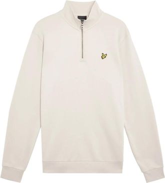 Lyle & Scott Homme, Sweatshirts et sweats &agrave; capuche, Beige, Taille: XL Loopback Quarter Zip Sweat