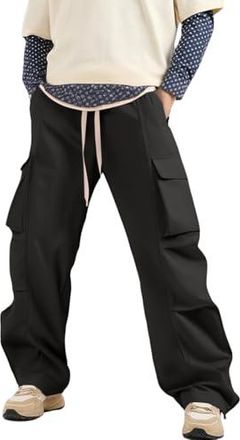 Generic Pantalon de jogging &agrave; coupe d&eacute;contract&eacute;e pour homme avec taille &eacute;lastique pour s&eacute;ances dentra&icirc;nement et de gym, pantalon de surv&ecirc;tement doux et extens