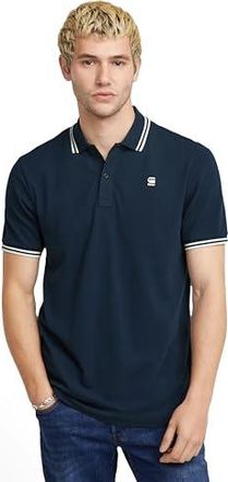 G-Star Homme Polo Dunda Slim Stripe, Bleu (sartho blue D17127-5864-6067), XXL