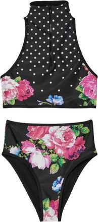 Moschino Femme, Maillots de bain, Multicolore, Taille: 38 FR Costume Pois et Roses
