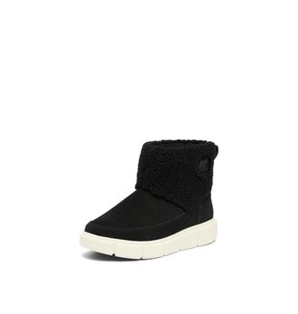 Sorel Explorer III Slip-On Cozy WP Stiefel, Selbstbewusster Komfort, Urbaner Chic, Slipper-ähnliche Wärme, Wasserdichtes Wildleder, Kunstpelz, Gummi-Pods - 