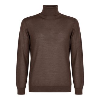 Fedeli Derby Rollkragenpullover - - Knitwear - Herren - Braun - 2XL