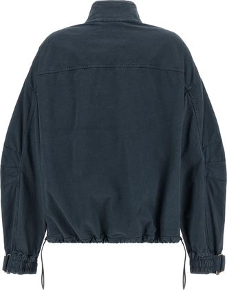 The Attico Utility Cotton Bomber Jacket - Navy