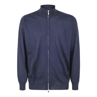 Brunello Cucinelli Homme, Pulls, Bleu, Taille: 2XL Cardigan C/Zip M/L