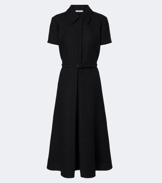 Fendi Robe midi en laine m&eacute;lang&eacute;e