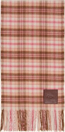 Chlo&eacute; Cashmere-Schal Highlander pink
