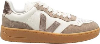 Veja V-90 Leather Pure Bronze Natural Sneakers