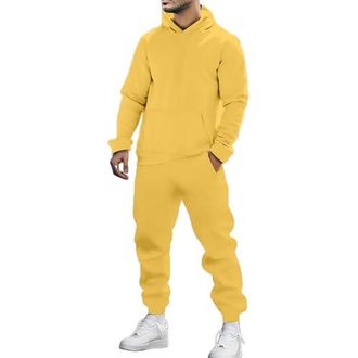 Generic Surv&ecirc;tement de loisirs pour homme - En coton m&eacute;lang&eacute; - Avec sweat &agrave; capuche et pantalon de jogging - Pour les loisirs, le sport, le fitness, la vie qu