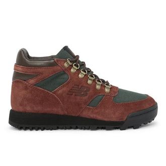 New Balance Homme Rainier en Marron/Vert, Cuir, Taille 40.5 Large