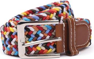 Suitable Ceinture tress&eacute;e Meerkleurig - Taille 85 - Homme - V&ecirc;tements - Stretch -, multicolore, 85 cm