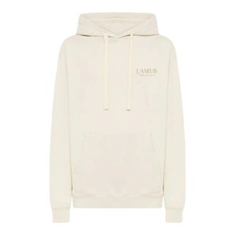 Laneus Print Kapuzenpullover - - Sweatshirts & Hoodies - Herren - Beige - S