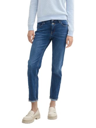 Tom Tailor Tom Tailor Damen Boyfriend Fit Jeans mit Stretch, 10281 - Mid Stone Wash Denim, 29/32