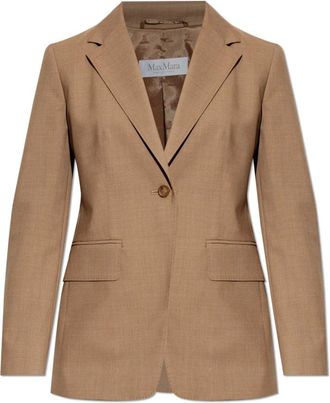 Max Mara Femme, Vestes, Brun, Taille: 34 FR Circense Wool Blazer