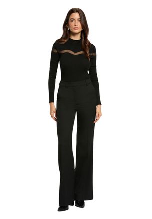 Morgan Damen 252-mval Pullover, Schwarz M, Medium