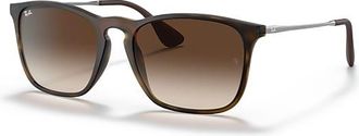 Ray-Ban Chris Sonnenbrillen Havana Fassung Braun Glas 54-18