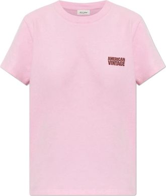 American Vintage Femme, Tops, Rose, Taille: 36 FR Ykobow T-shirt