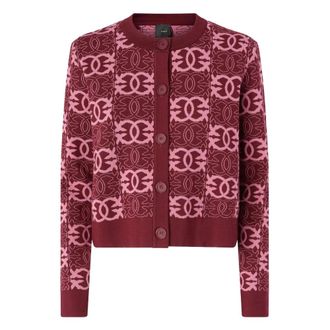 Pinko Found Someone Cardigan - - Knitwear - Damen - Rot - S