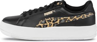 Puma Lily Platform Leo Damen-Sneakers, Schuhe, Schwarz, 39