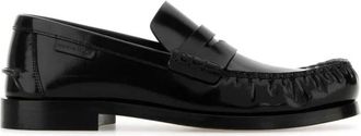 Bottega Veneta Femme, Chaussures, Noir, Taille: 38 1/2 EU Mocassin Penny en Cuir Verni