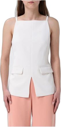 A|X Armani Exchange R&uuml;ckenfreies Oberteil mit Klappentaschen - - Tops - Damen - Beige - XS