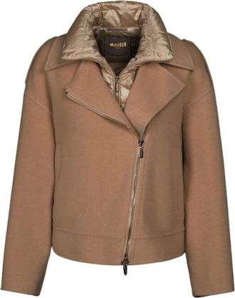 Moorer Femme, Vestes, Brun, Taille: 40 FR Viana Jacket