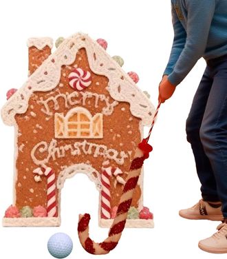 Generico Golfspiele f&uuml;r Erwachsene im Freien, Lebkuchenhaus, Mini-Golfplatz f&uuml;r Weihnachten, f&uuml;r Urlaubstreffen und Dekoration f&uuml;r Haus und Zimmer