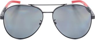 Ferrari Get&ouml;nte Pilotenbrille - Schwarz