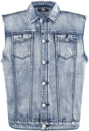 Black Premium by EMP Herren &auml;rmellose Jeansweste mit Hemdkragen 3XL