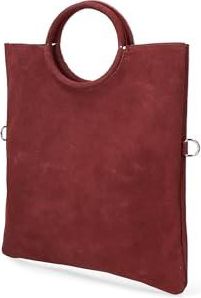 Gave Lux Sac &agrave; main pour femme en cuir v&eacute;ritable Made in Italy 29x30x1 cm GLX228105123FBG, bordeaux, Taille unique