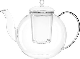 Leonardo 034920 Teekanne Armonia, 1,2 l, hitzebeständiges Glas, H 17,6 cm