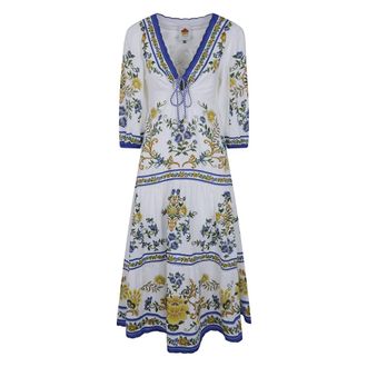 Farm Rio Emily Floral Tapestry Maxikleid - - Dresses - Damen - Mehrfarbig - S