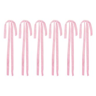 Generico Weihnachtsschleifen aus Samt, gro&szlig;e Weihnachtsdekoration, festlich f&uuml;r den Au&szlig;enbereich, 6-teiliges Deko-Set f&uuml;r Partys, Hochzeiten, Feiern, Zuhause, 