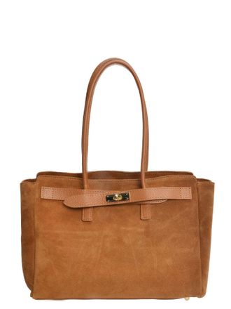 Isabella Rhea Braun Rindsledertasche